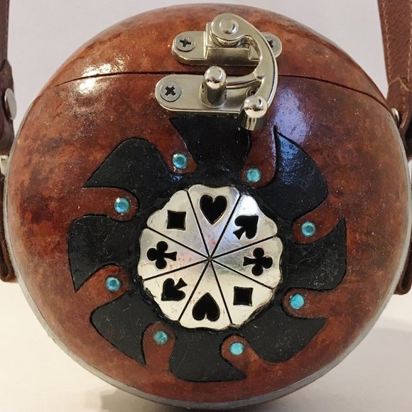 Hand Crafted | Bags | Unique Gourd Purse Handmade Evening Shoulder Bag ...